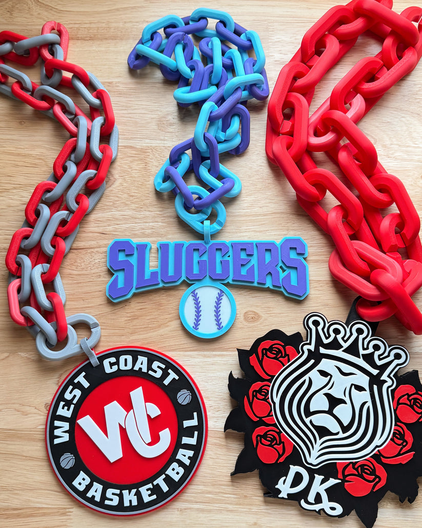 Custom 3D Printed Oversized Turnover Chains – MVP Sports Fan Pendants ...